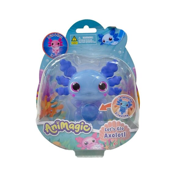 Goliath | Toys | Animagic Lets Glo Axolotl Light Up Stretch Squish ...